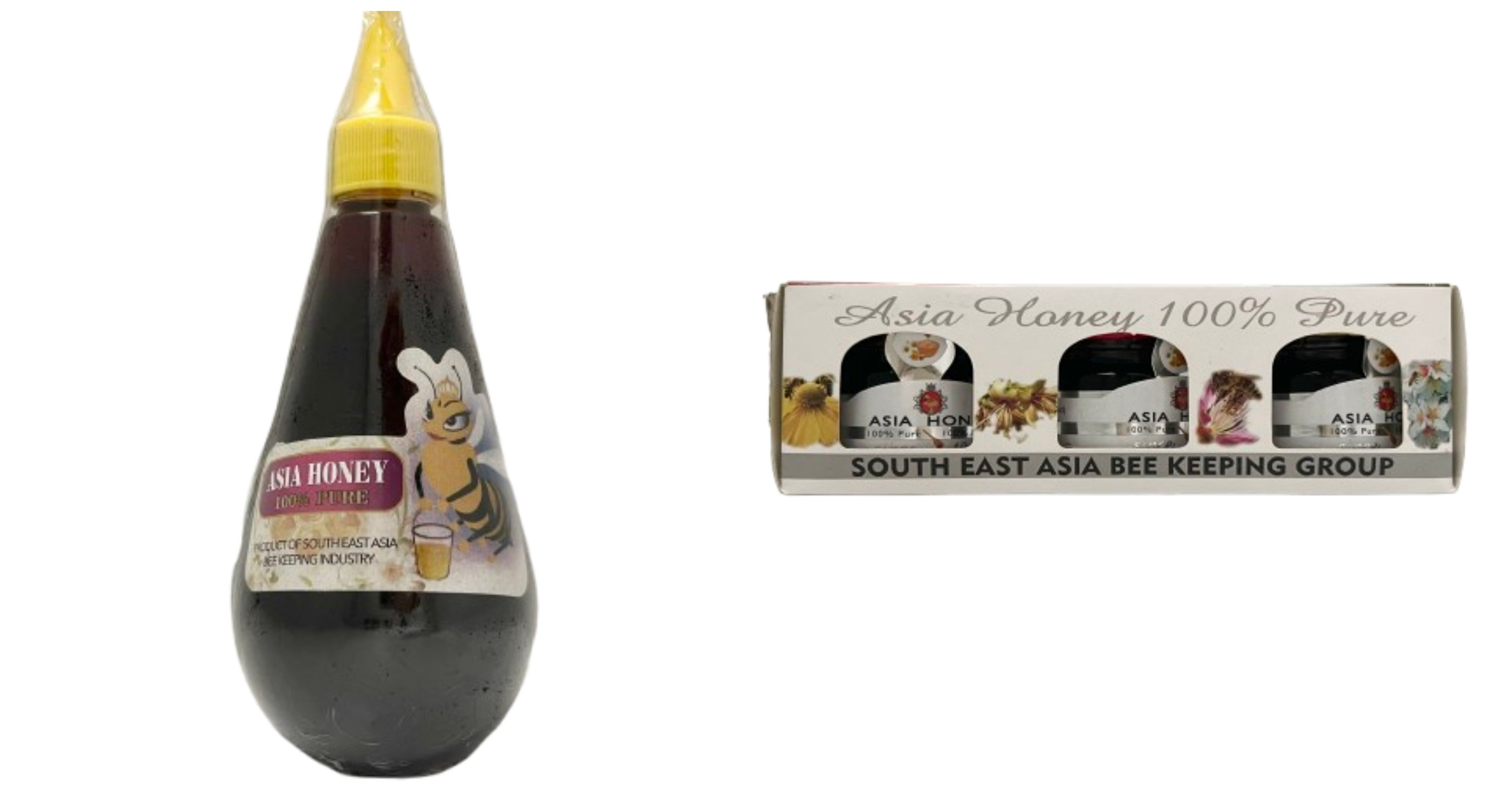 Asia Honey 100% Pure Honey 360G & Set of 3 x 88g – MyanmarMakers