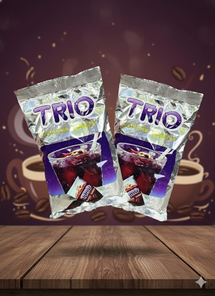 TRIO Coffee Candy – Bold Coffee Flavored Sweets – 200g Pack Burmese Co ...