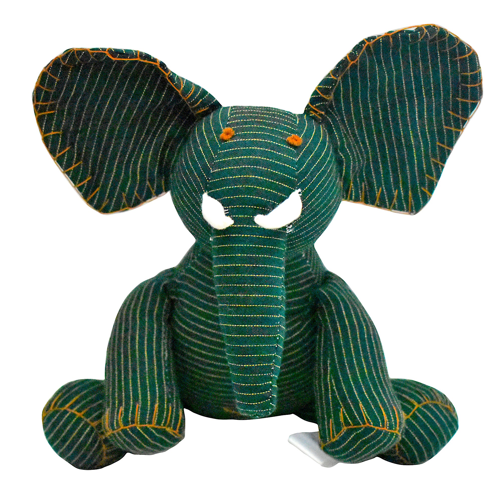 Burmese Elephant Stuffed Doll Handmade from Tradtional Myanmar Dress L ...
