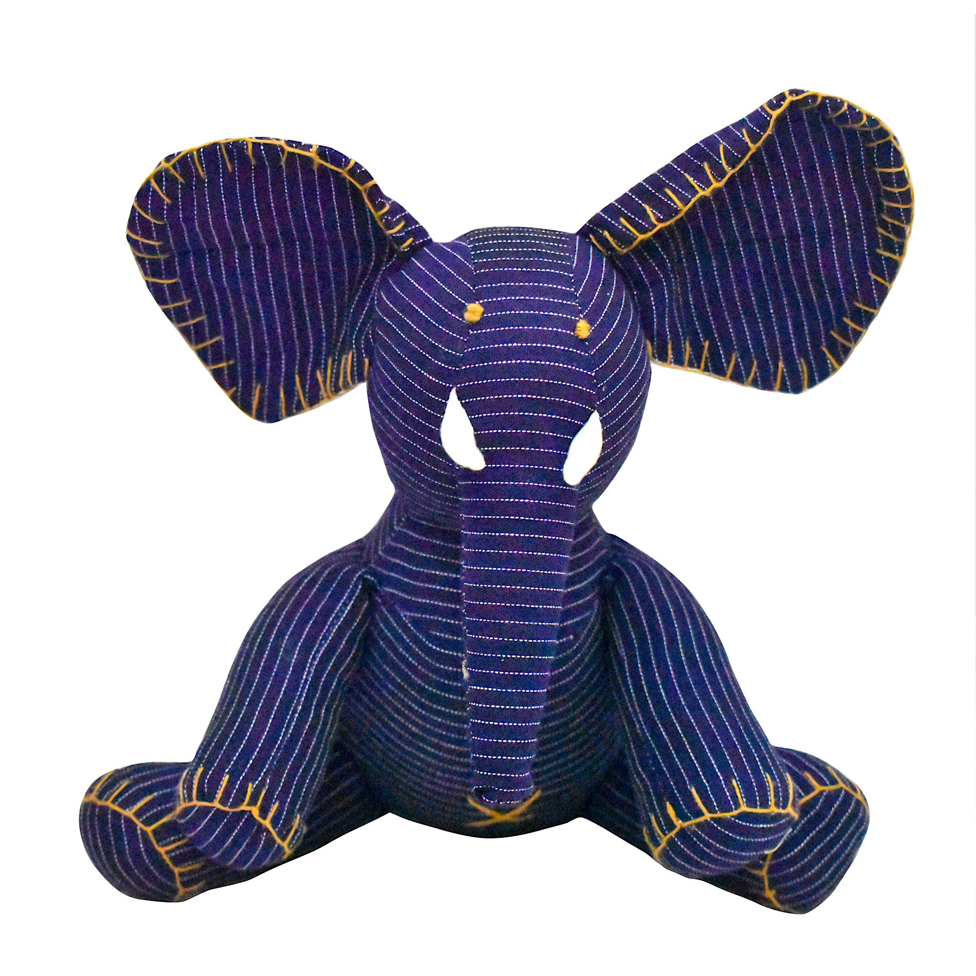 Burmese Elephant Stuffed Doll Handmade from Tradtional Myanmar Dress L ...