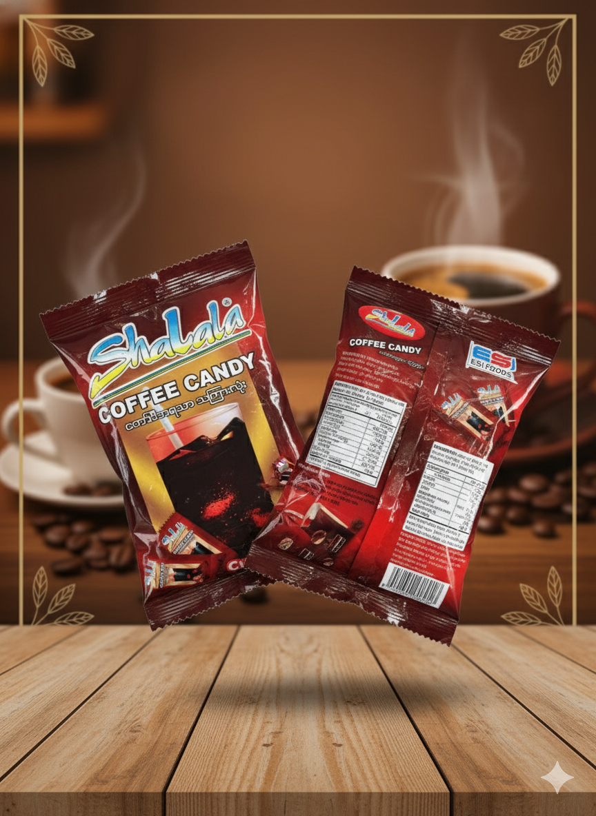 Shalala Coffee Candy – Burmese Coffee Flavored Sweets – 150g Pack ...