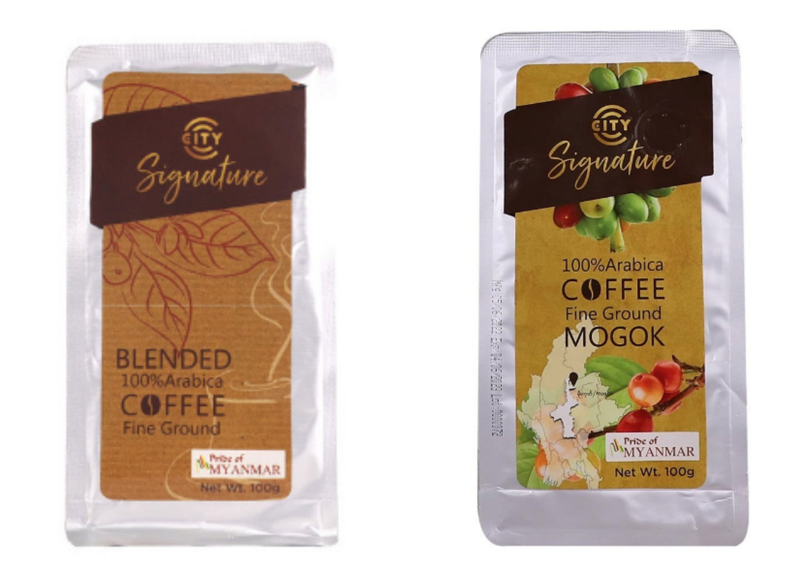 City Signature Blended Mogok Arabica Coffee Fine 100G - Myanmar Burma ...