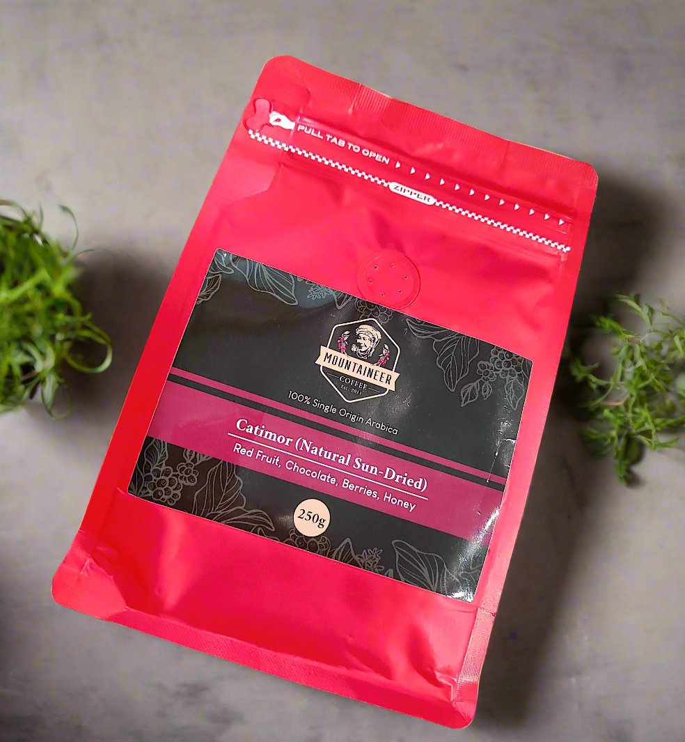 Mountaineer Coffee 100% Single Origin Arabica Catimor (Natural Sun -Dr ...