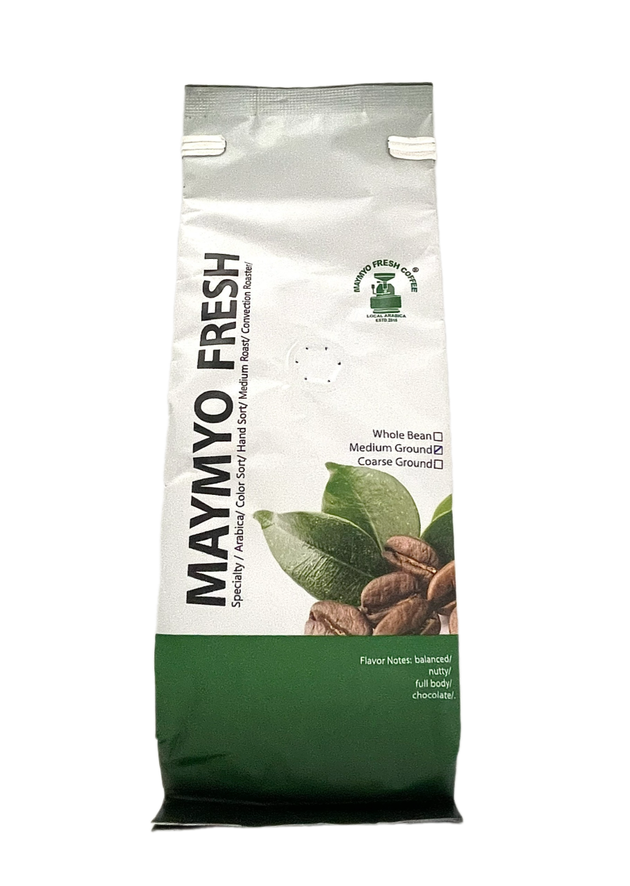 Maymyo Fresh 100% Roasted Arabica Medium Ground 200G - Myanmar Burma ...