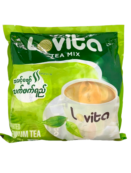 Lovita Myanmar Premium Tea 690G (23g x 30 Sachets) - Myanmar Burma Tea ...