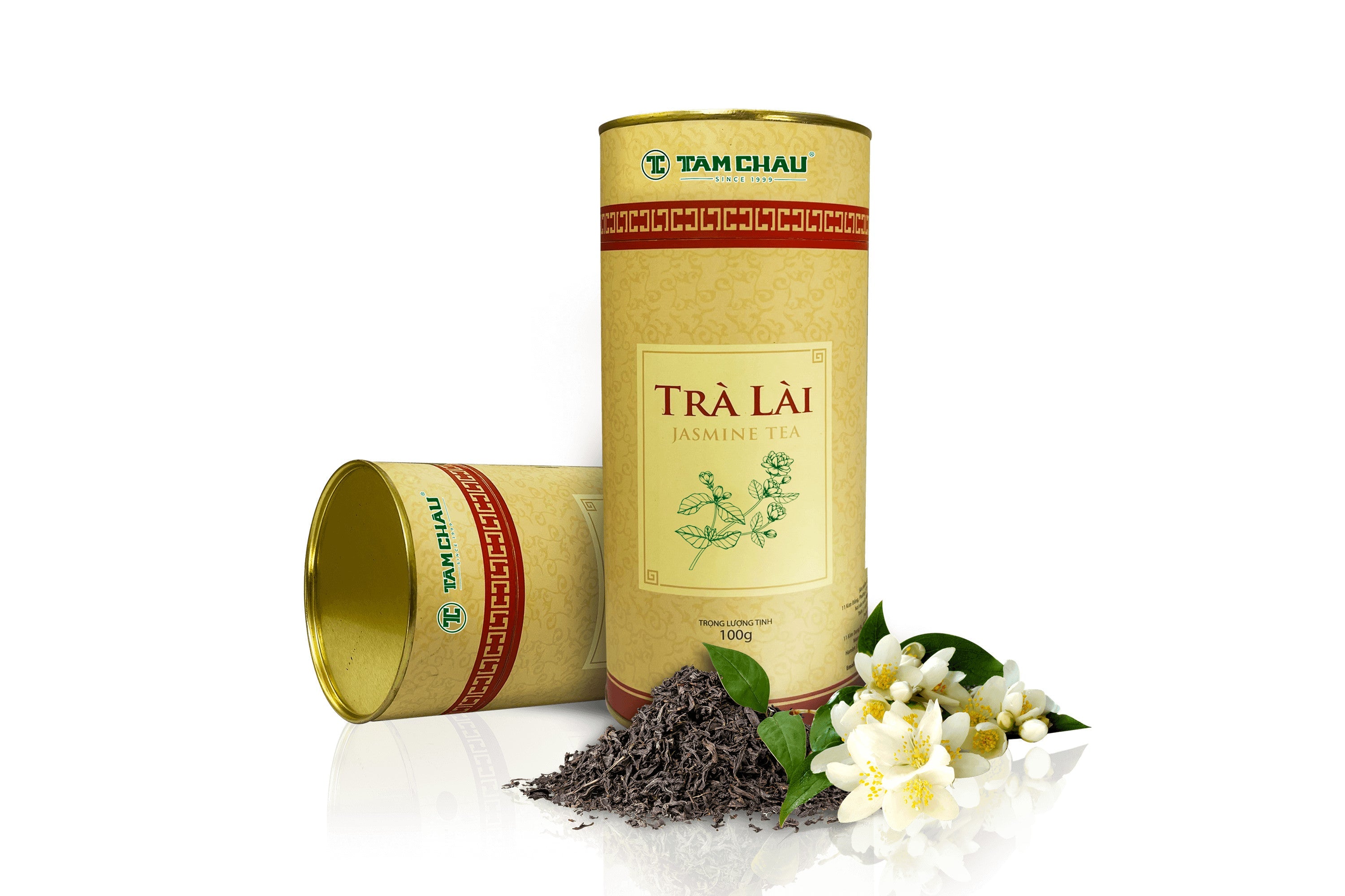 Tam Chau Jasmine Tea Enchanting Aroma Tea Yellow Box 100g – MyanmarMakers