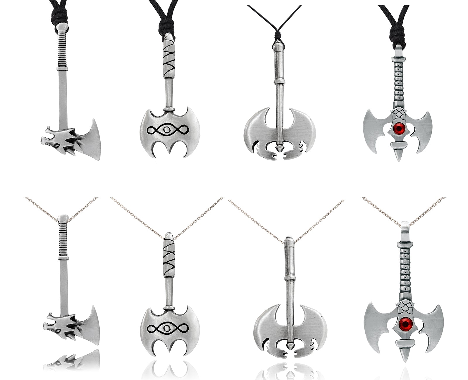 Unique Battle Axe Silver Pewter Gold Brass Charm Necklace Pendant Jewe ...
