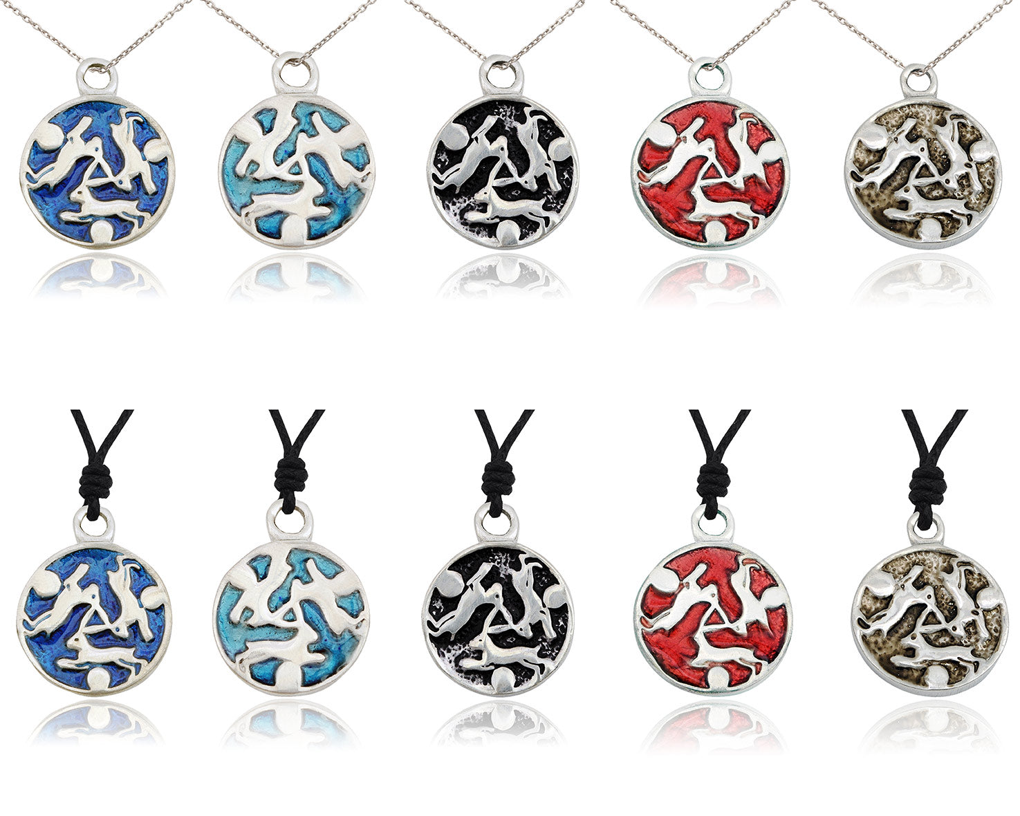 Blue Ranger Design Silver Pewter Charm Necklace Pendant Jewelry ...