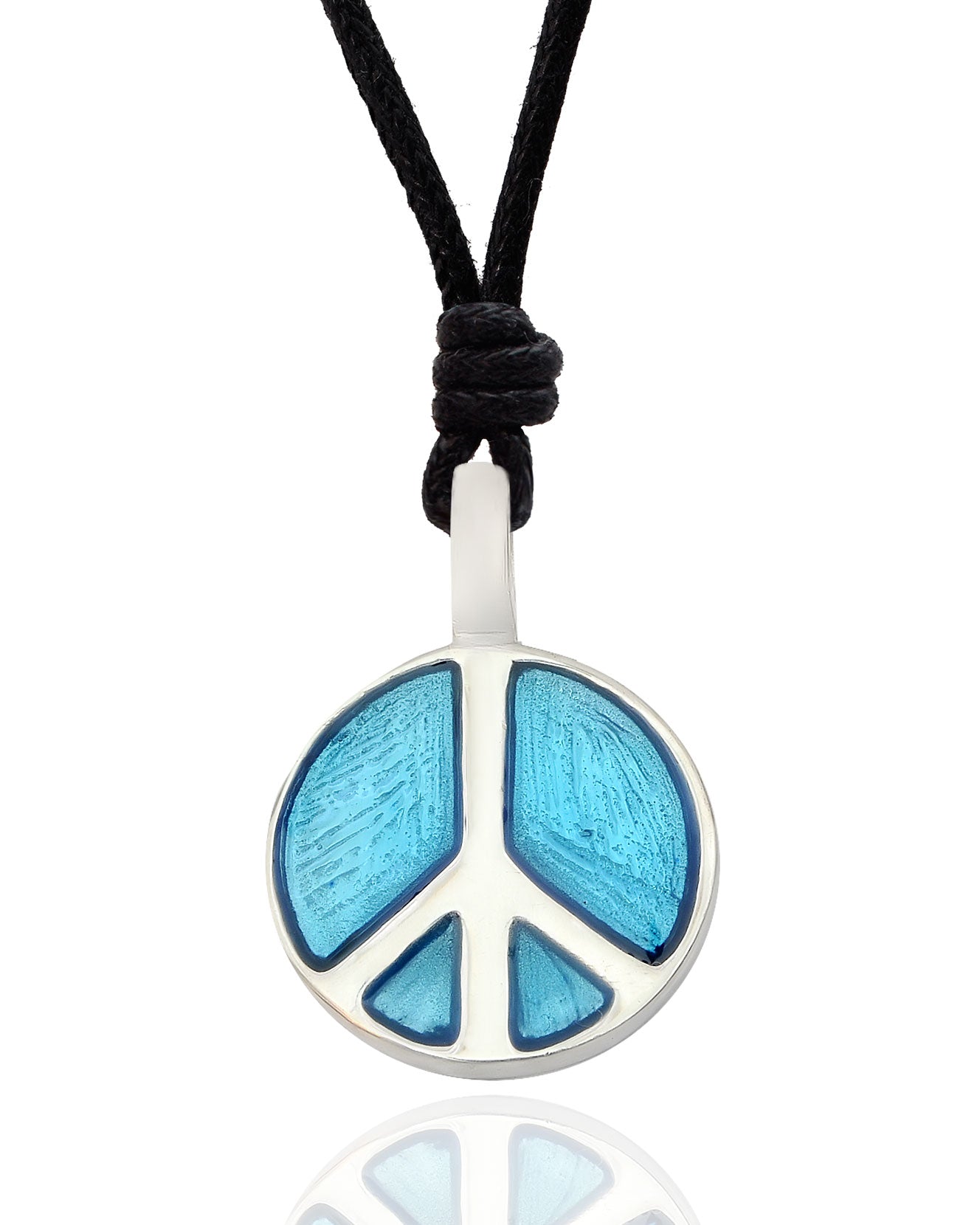 Trendy Peace Sign Silver Pewter Charm Necklace Pendant Jewelry ...