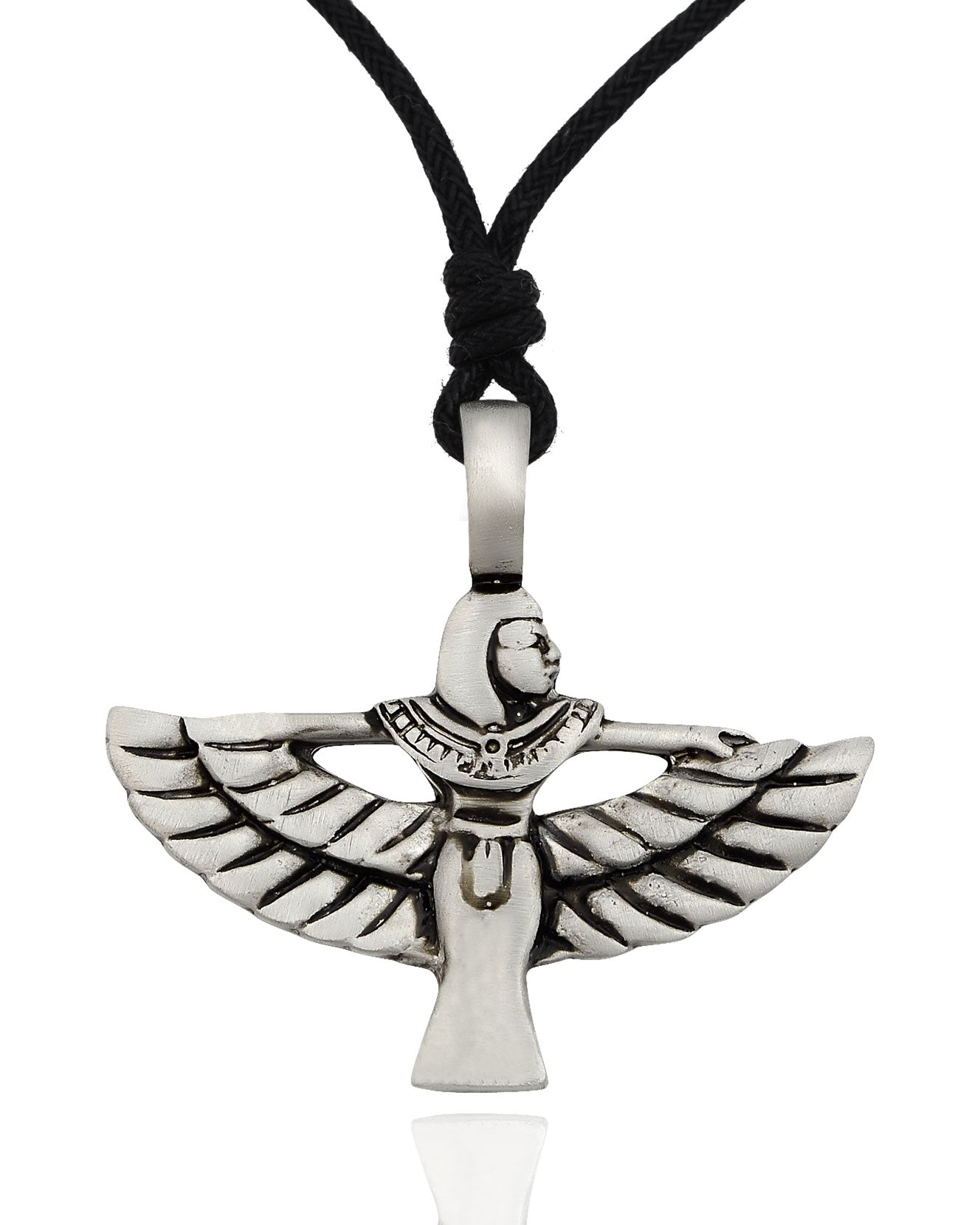 Isis Egyptian Goddess Bird Silver Pewter Gold Brass Necklace Pendant J ...