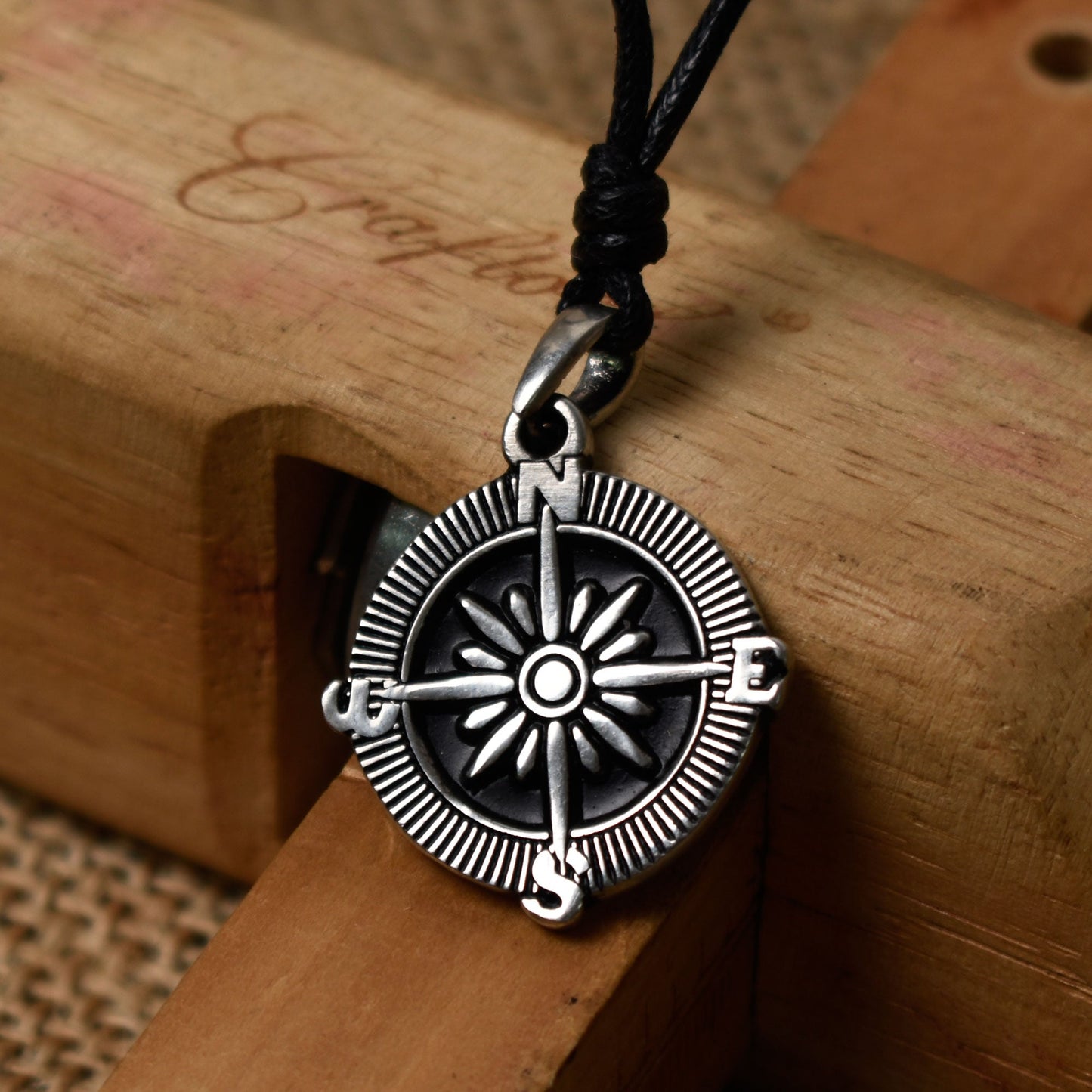 New Compass Explorer Silver Pewter Gold Brass Charm Necklace Pendant J – MyanmarMakers