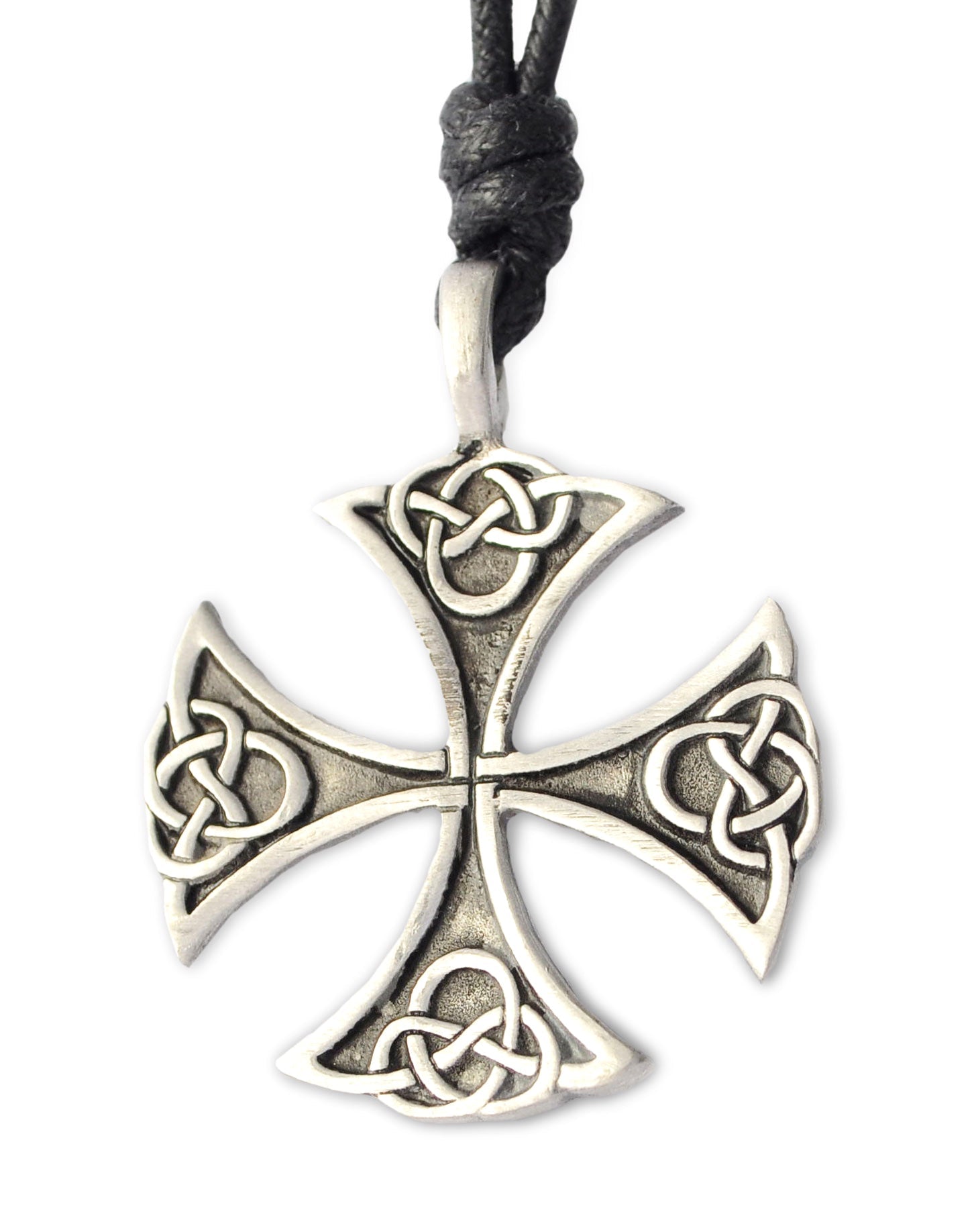 Celtic German Cross Silver Pewter Gold Brass Charm Necklace Pendant Je ...