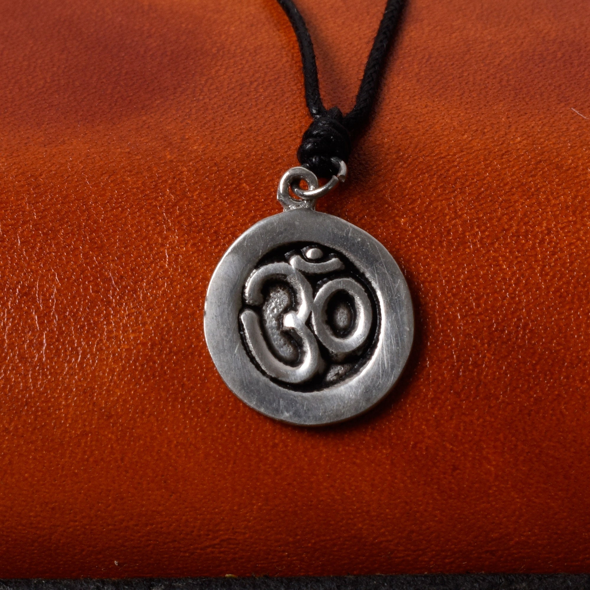 Stylish Om Hindu Word Silver Pewter Charm Necklace Pendant Jewelry ...