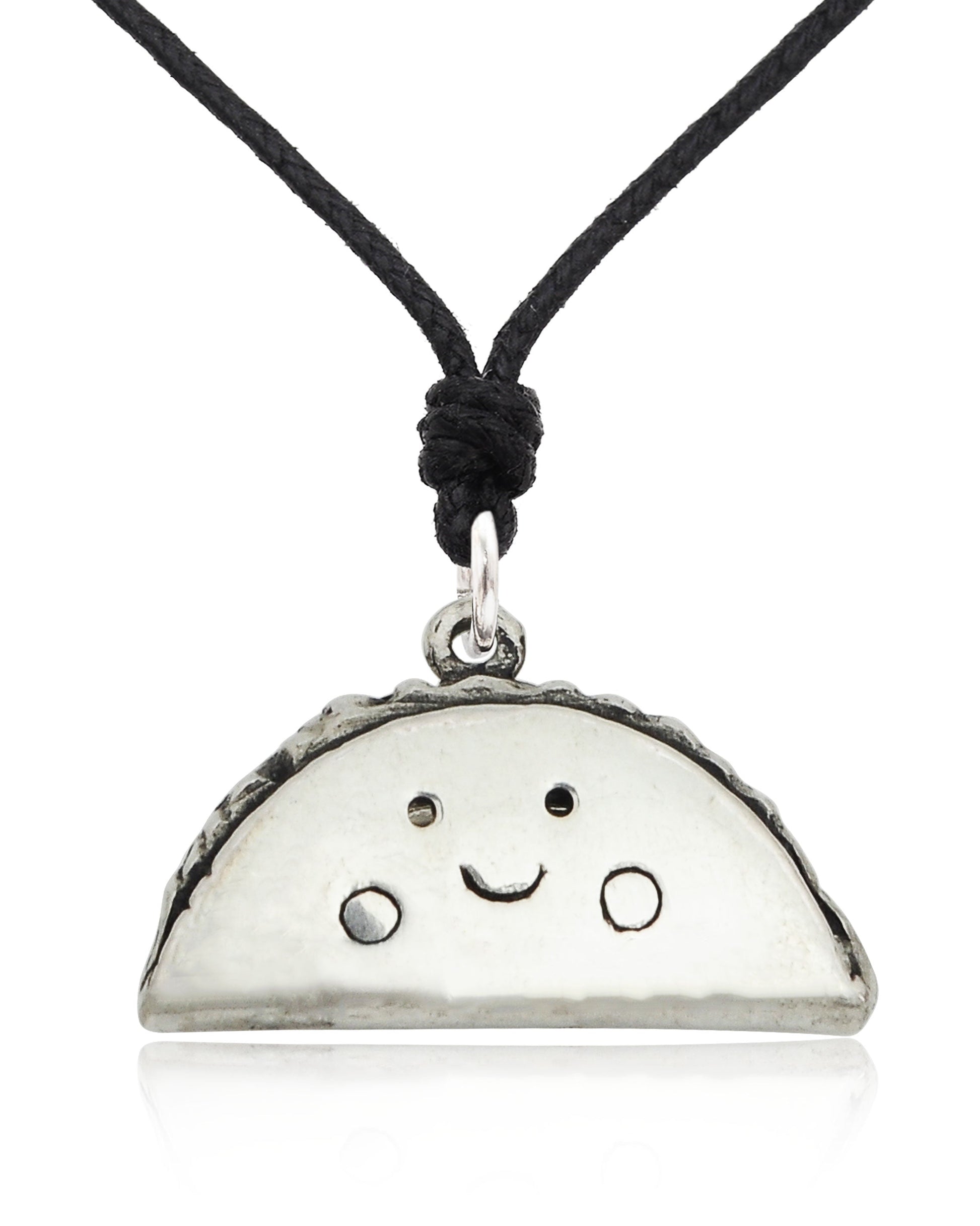 Lovely Tacos Size M & S Silver Pewter Gold Brass Charm Necklace Pendan ...