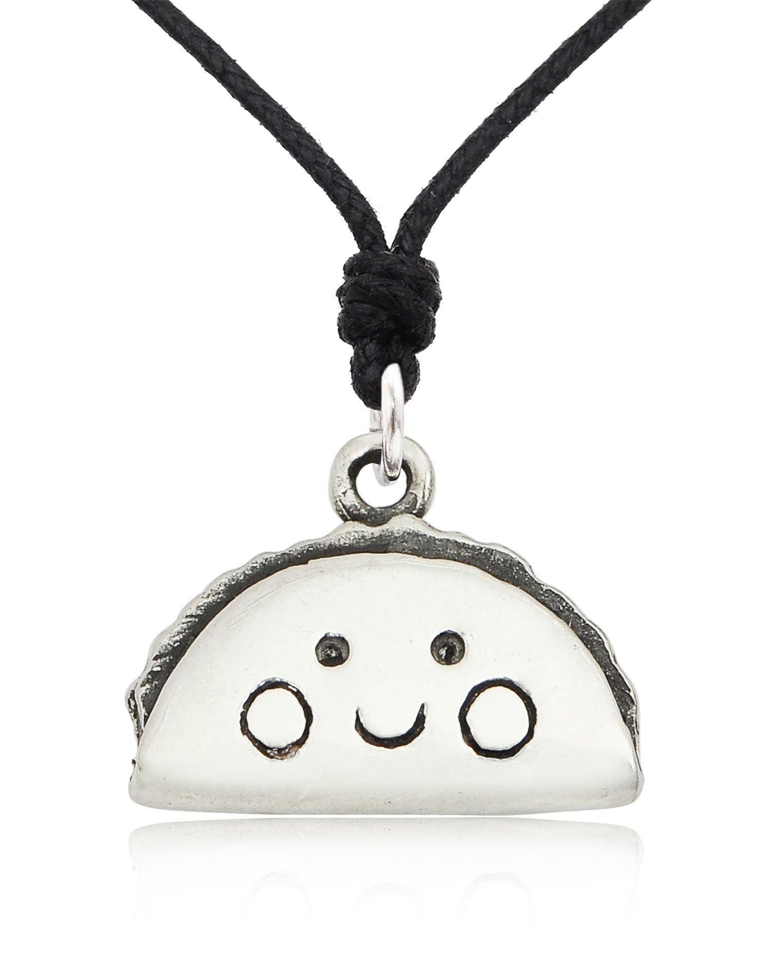 Lovely Tacos Size M & S Silver Pewter Gold Brass Charm Necklace Pendan ...