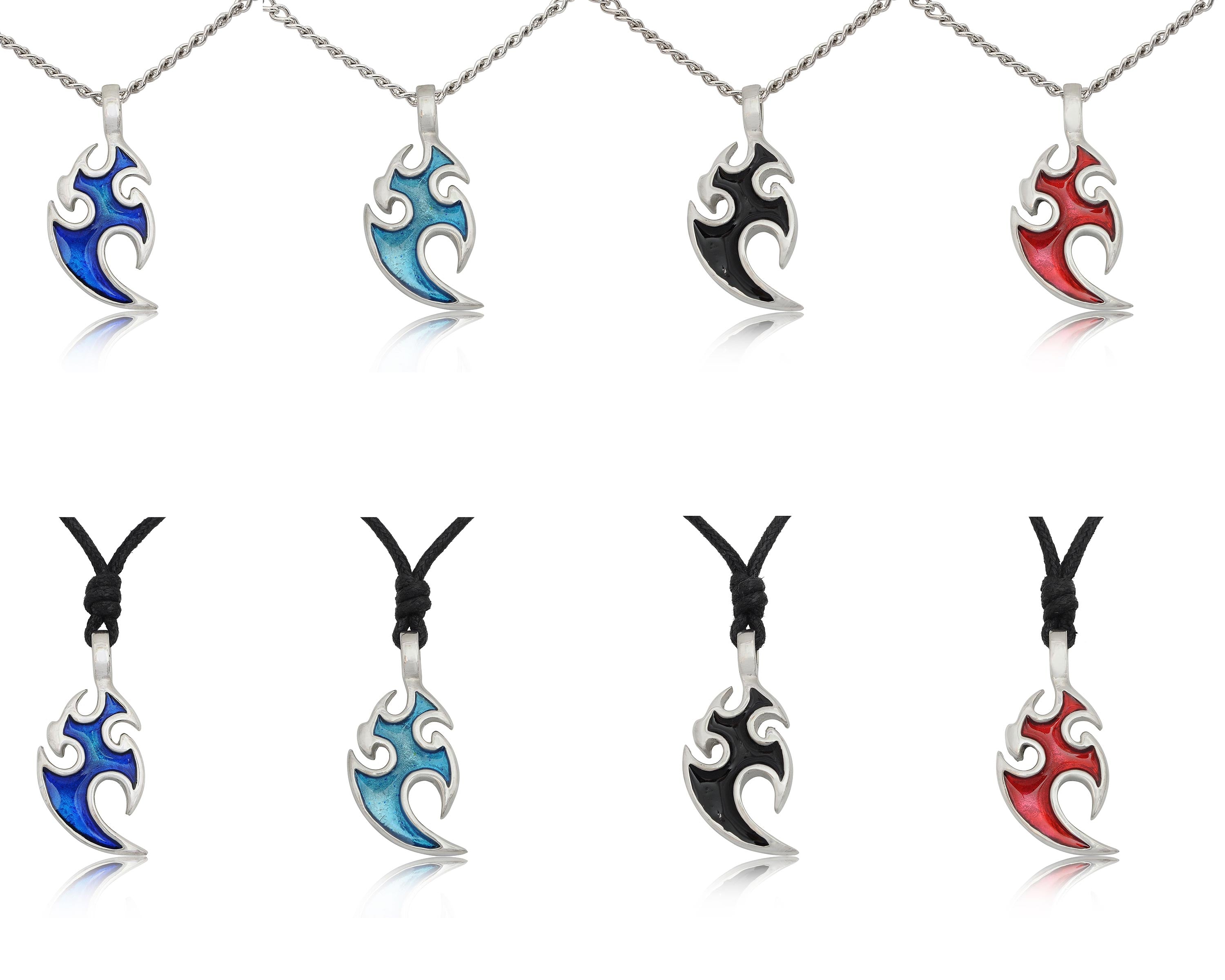 Maori Tattoo Design Silver Pewter Charm Necklace Pendant Jewelry ...