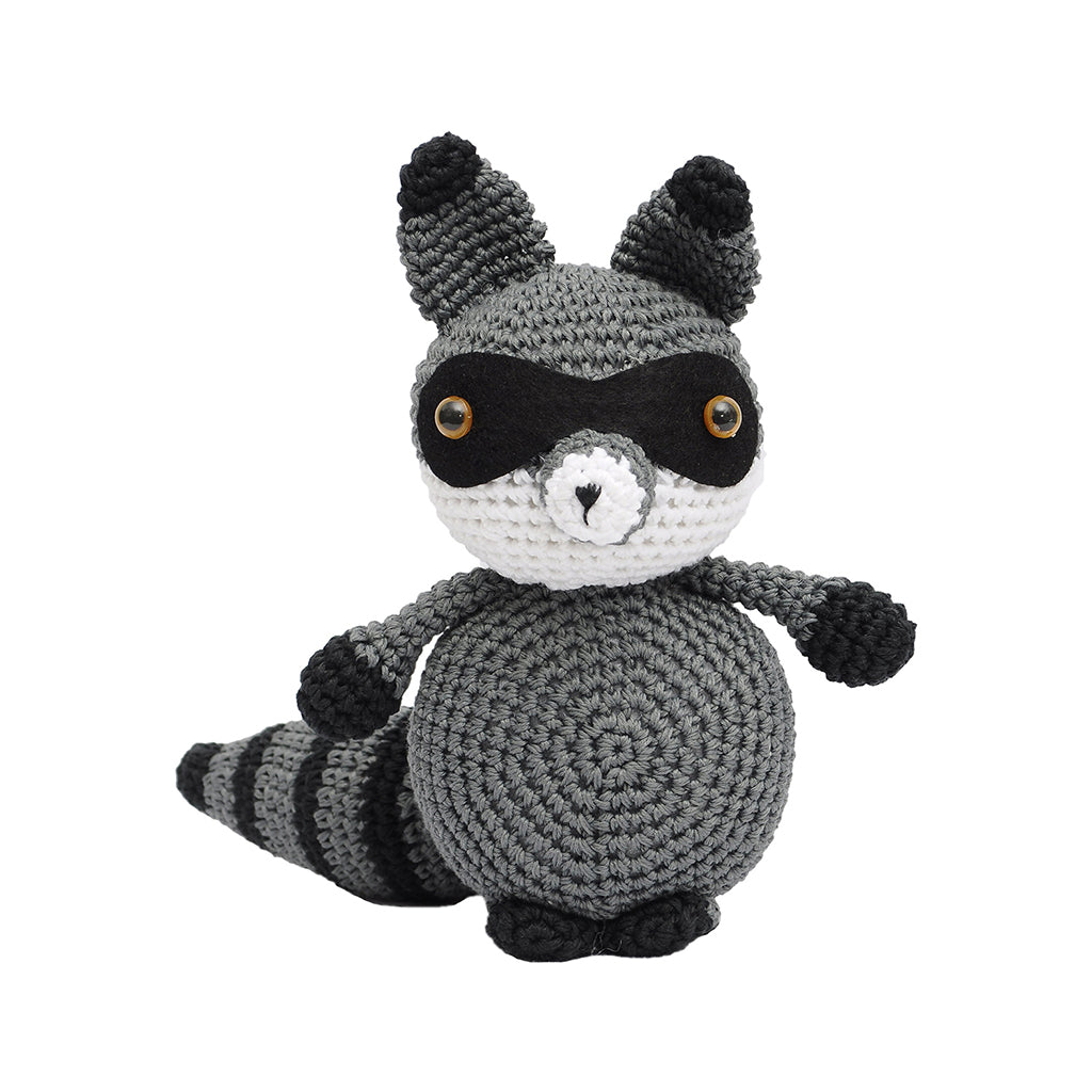 Gray Bandit Raccoon Crochet Doll Handmade Amigurumi Plush Toy VAC ...