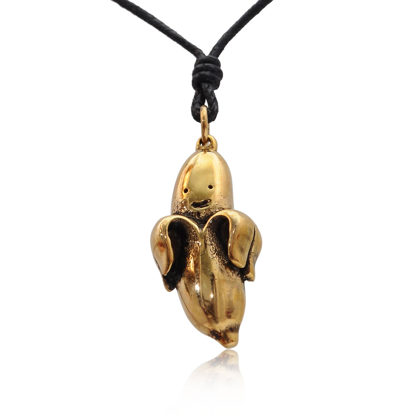 Sad Banana Silver Pewter Gold Brass Charm Necklace Pendant Jewelry ...